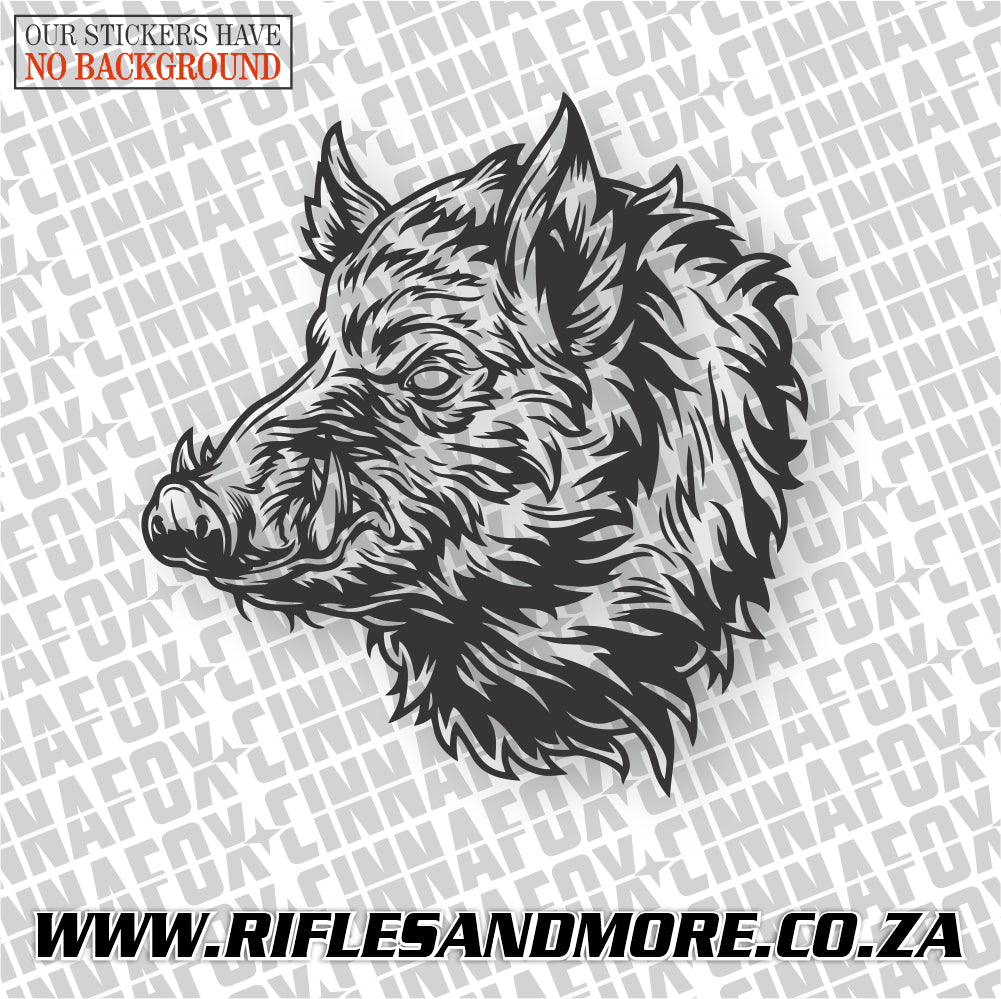 Vlakvark Warthog Head Vinyl Decal Sticker #1 – Rifles and More Pty Ltd